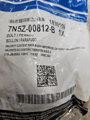 7N5Z00812B Ford OEM subframe bolt 2014-2023 Transit Connect | eBay