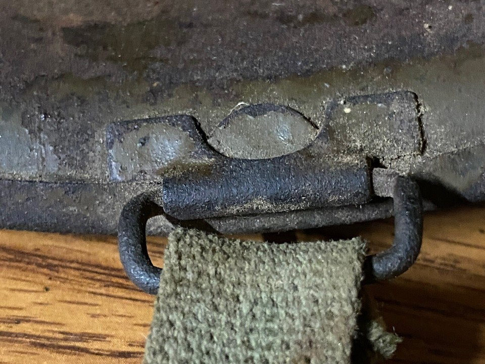 ORIGINAL WWII US ARMY M1 Steel Helmet Shell Front Seam McCord Fixed ...