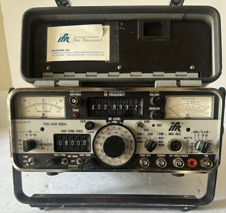 IFR FM/AM 500A Avionics Electronic Measuring Instrument Radio Spectrum ...