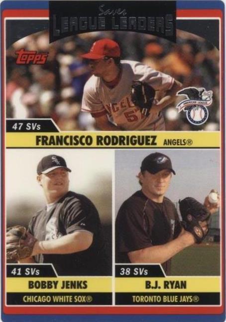 2006 Topps Updates & Highlights - League Leaders Francisco Rodriguez, B ...