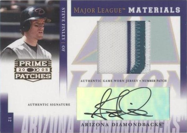 2005 Donruss Prime Patches - Major League Materials Jersey Number Patch ...