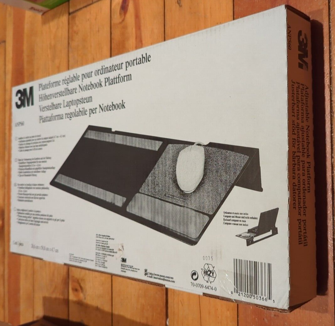 3M Tilt Adjustable Notebook Platform Black - ANP560 | eBay