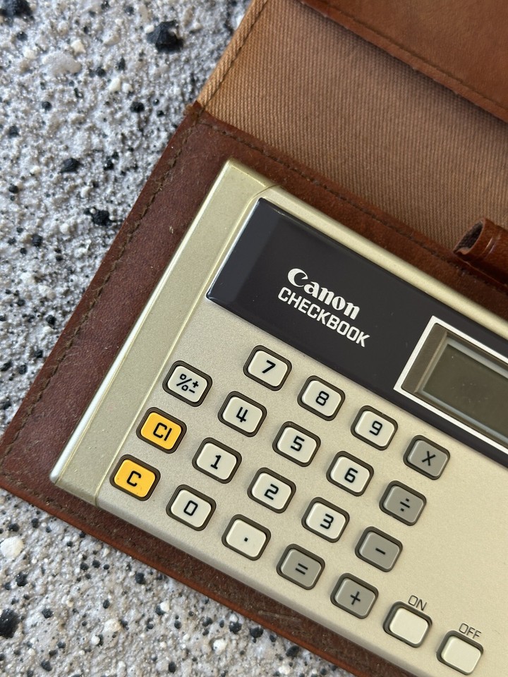 Canon Checkbook | Money Manager Calculator LCD Vintage | Untested | eBay