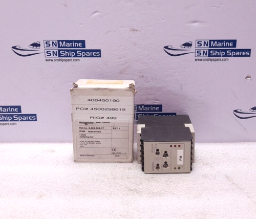 Entrelec Schiele 2.450.302.17 PVN mecotron 3 Phase Monitoring Relay 0 ...