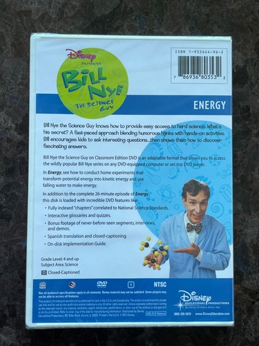 Bill Nye the Science Guy DVD: Energy DVD, NEW! | eBay