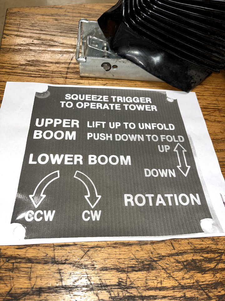 Upper Control Valves Handle Joystick Controller For Bucket Truck Boom ...