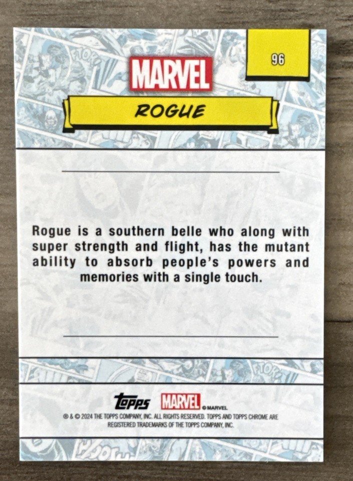 2024 Topps Chrome Marvel X-Men’s Rogue #96 | eBay
