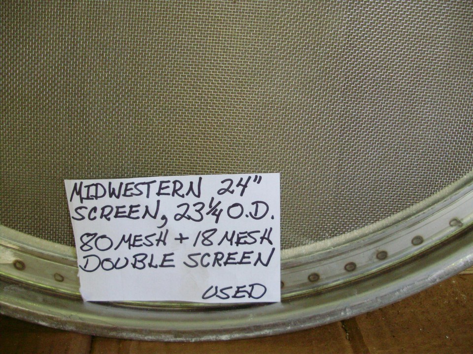 Midwestern Sweco Round Vibrating Replacement Screens & Ring Clamp | eBay