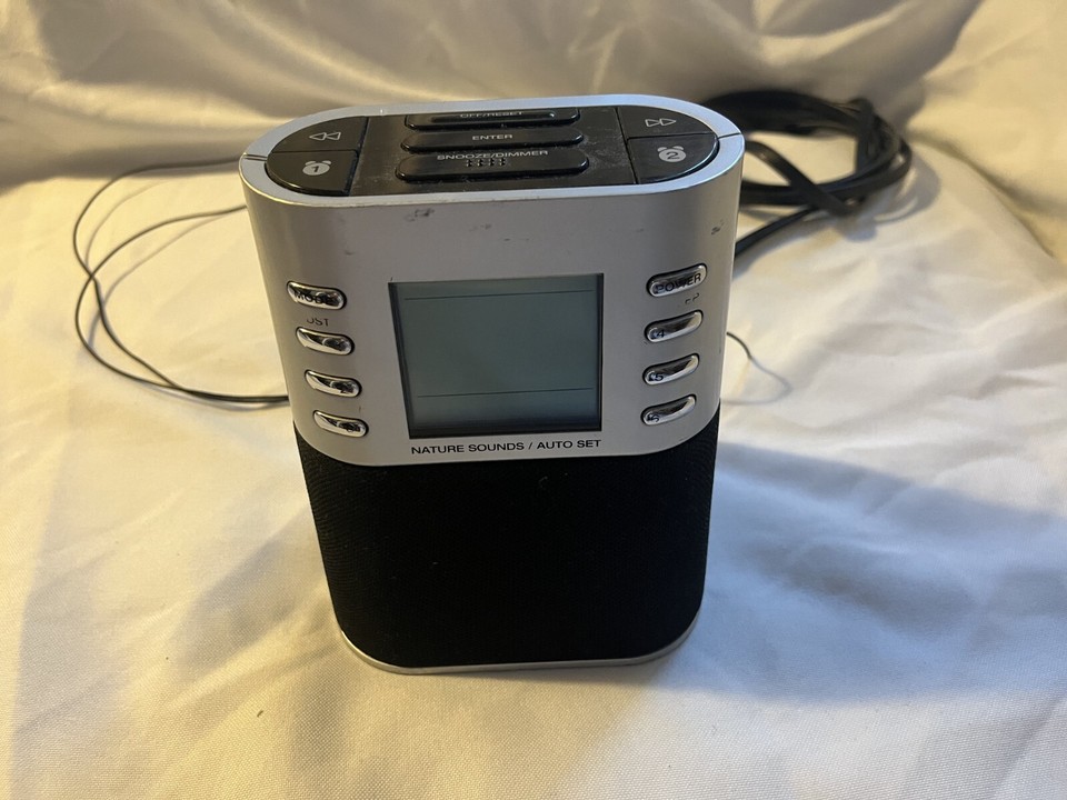 Timex Alarm Clock With Nature Sounds Dual Alarms Model T308S | eBay