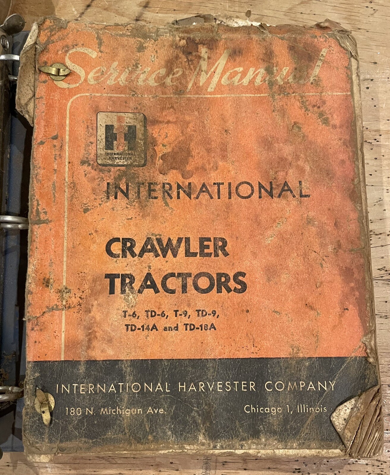 International Harvester Crawler Tractors SERVICE MANUAL T-6 TD-6 T-9 TD ...
