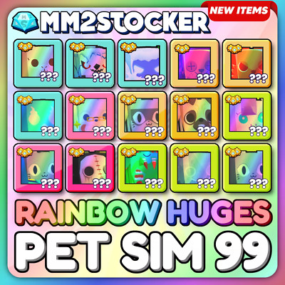 PET SIMULATOR 99 (PS99) Rainbow Huge Pets CHEAP | SAME DAY DELIVERY | eBay