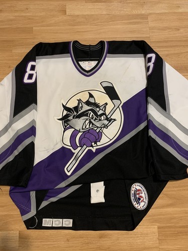 Game Worn Hadden Defunct AHL Baltimore Bandits CCM Used Jersey White ...