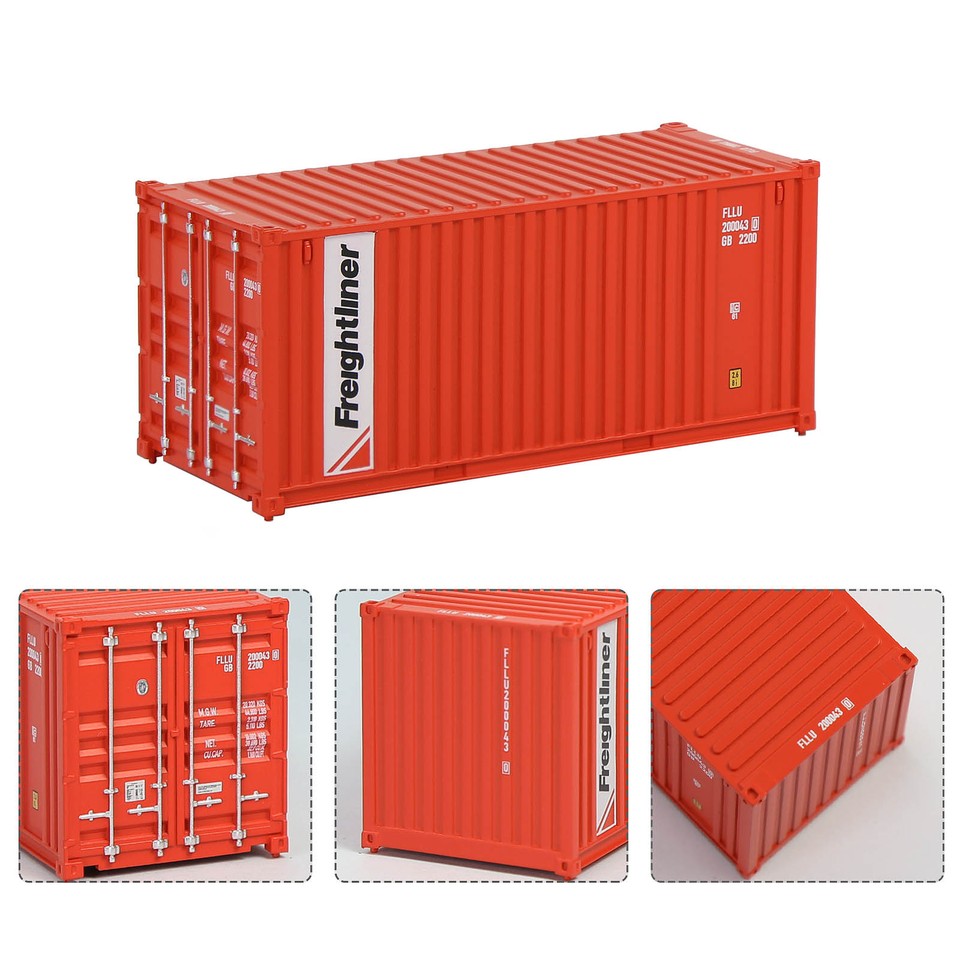 1pc HO Scale 1:87 20ft Shipping Container 20' Cargo Box Model Railway ...