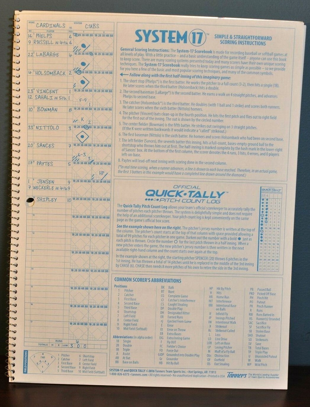 Rawlings System -17 Baseball Softball Scorebook Score Book BUNDLE w ...