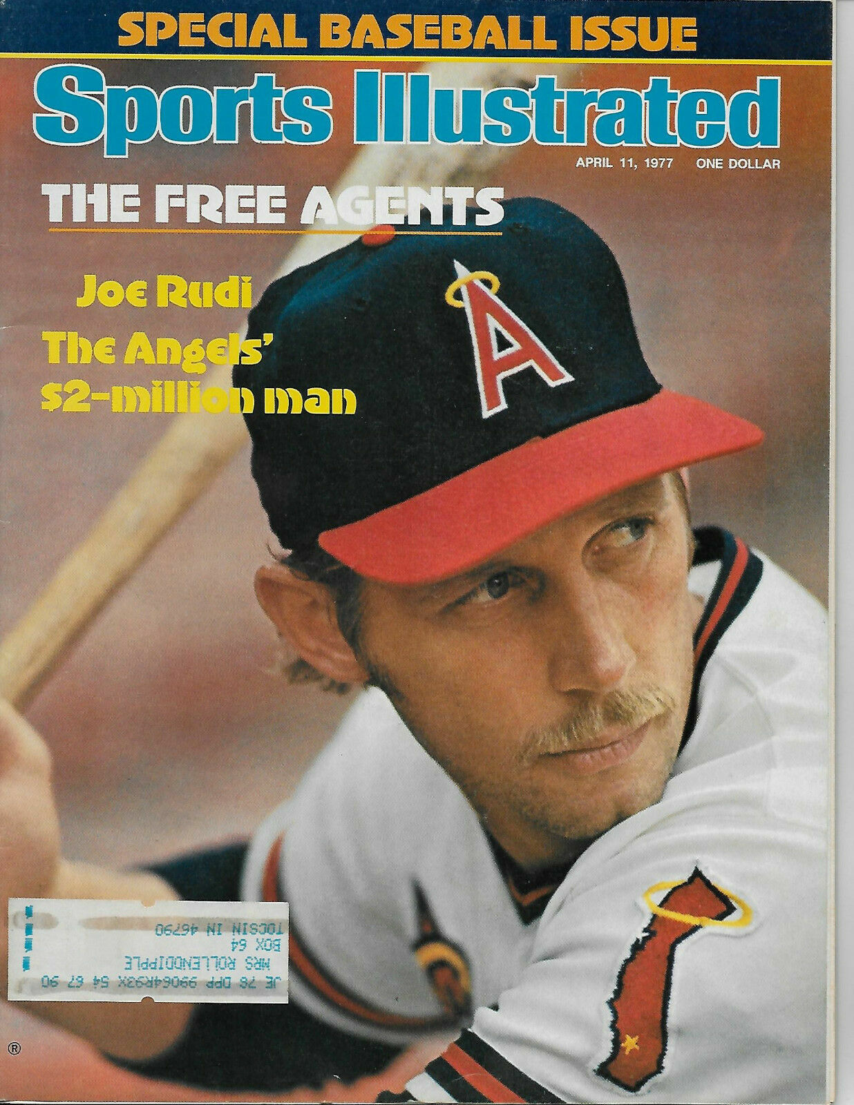 April 11, 1977 Joe Rudi California Angels Sports Illustrated | eBay