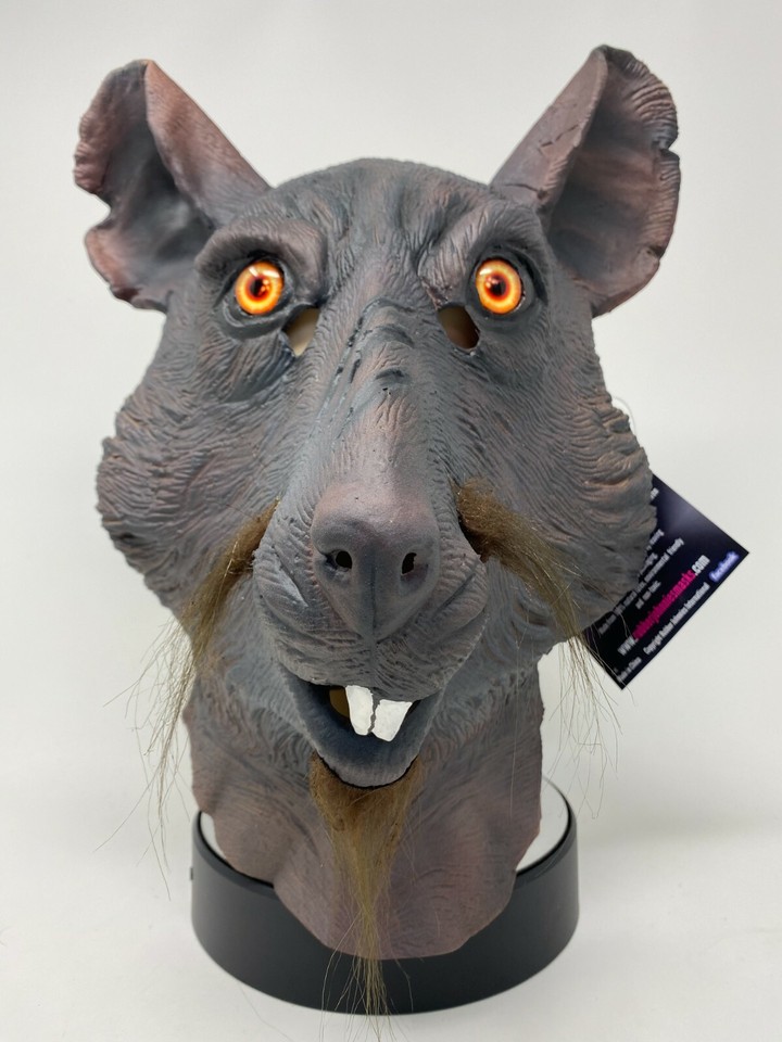 Rat Mask Hero Splinter Ninja Turtles Animal Latex Movie Fancy Dress ...