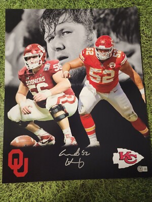 CREED HUMPHREY KC Chiefs Oklahoma Autographed / Signed 16x20 Photo ...