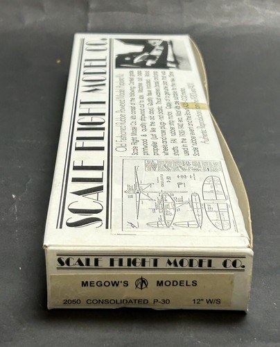 Megow’s Consolidated P-30 Scale Flight Model Co. Airplane Kit 2050 Dime ...