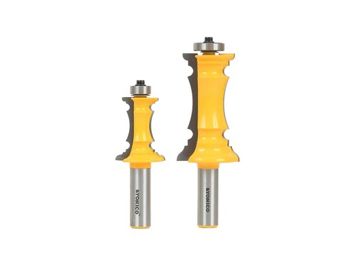 Yonico Cabinet Door Router Bits Miter Frame Molding Set 2 Bit 1/2-Inch ...