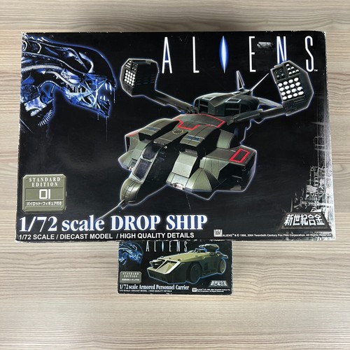 AOSHIMA ALIENS 1/72 DROP SHIP & APC STANDARD EDITIONS SET DIECAST ...