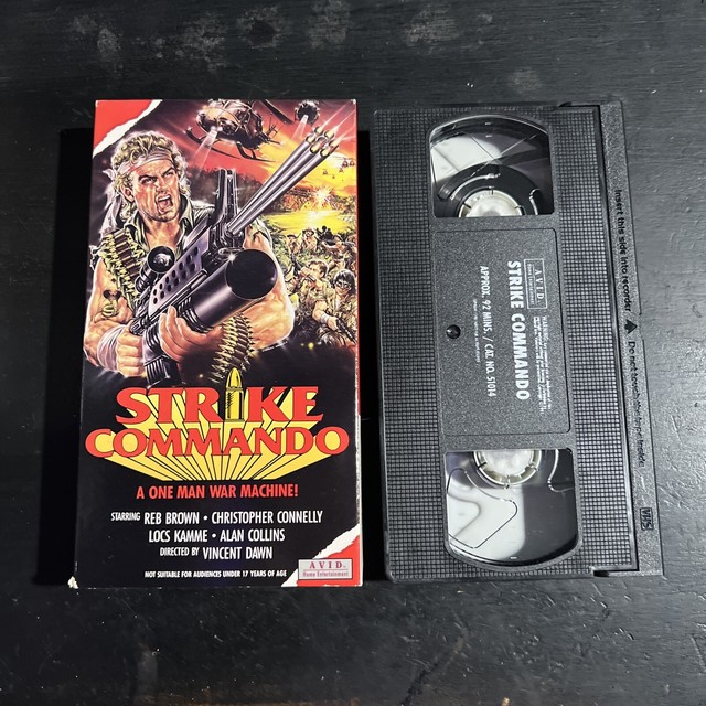 Strike Commando VHS 1987 Vincent Dawn Christopher Connelly Action ...