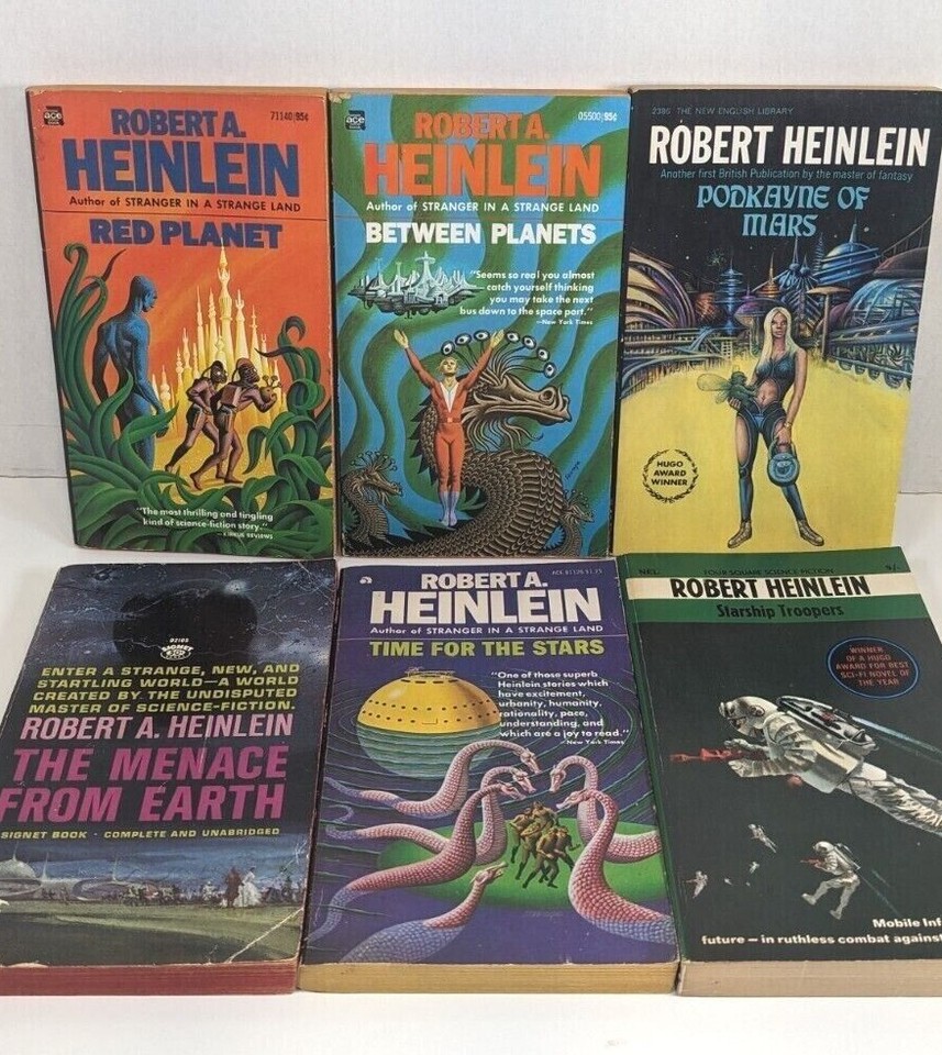 ROBERT HEINLEIN Sci-Fi Fantasy Novels~You Choose The Book~PB Vintage ...