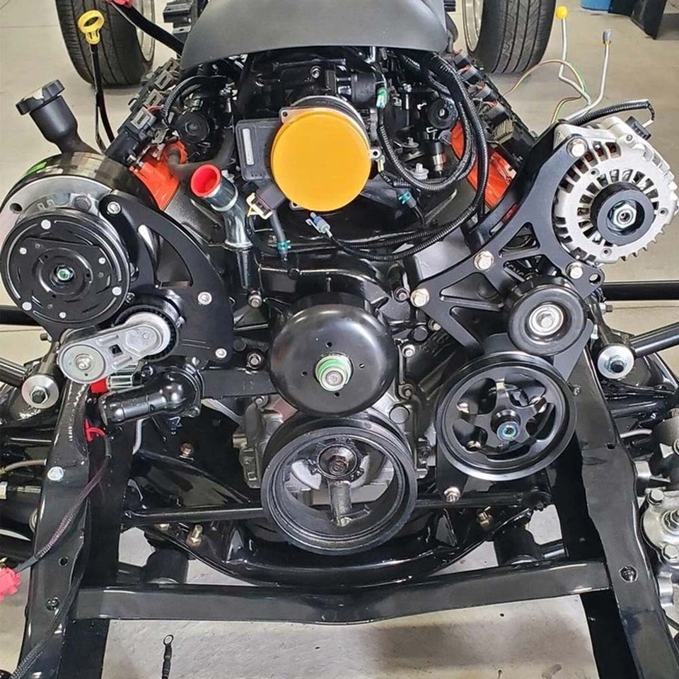 LS Swap R4 AC Compressor High Mount Bracket Kit For Chevy GMC SUV Truck ...