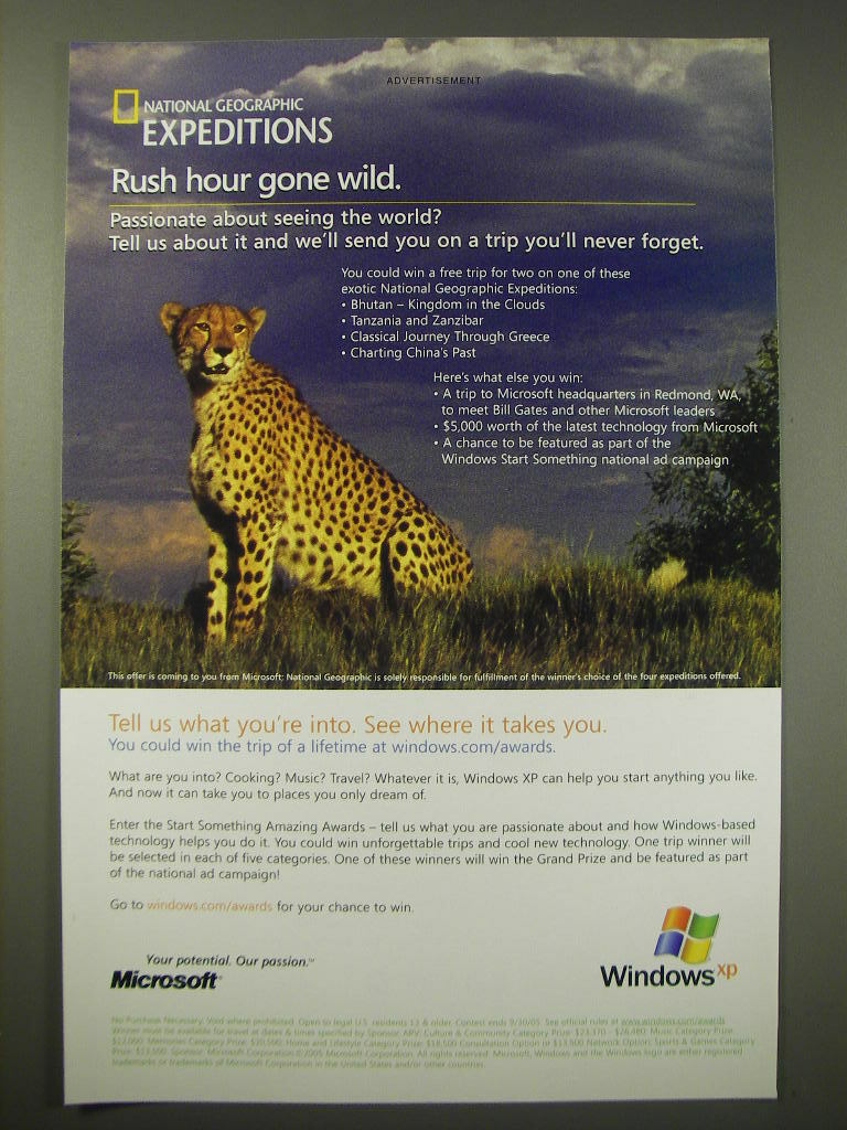 2005 Microsoft Windows XP Ad - National Geographic Expeditions Rush ...