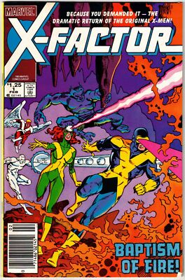 X-FACTOR #1 (1985)- 1ST TEAM APP OF X-FACTOR- 2ND APP BABY CABLE ...
