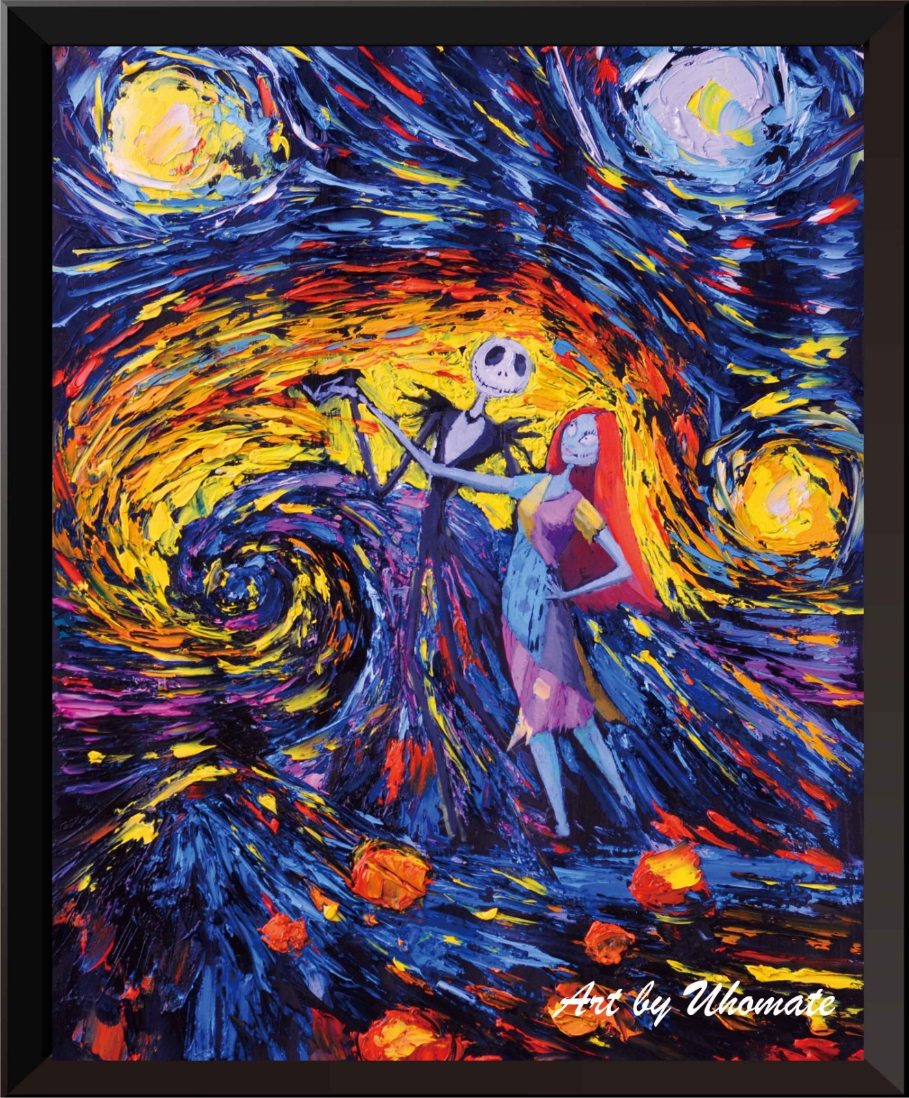 Jack Sally Jack and Sally Nightmare Before Christmas Van Gogh Starry ...