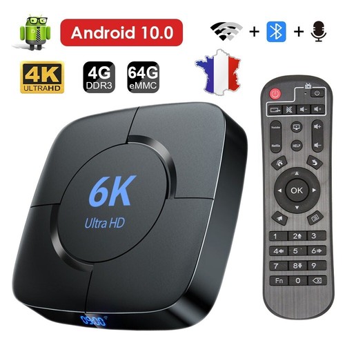 Smart TV Box Android 10.0 Quad-Core Ultra HD 4GB 32GB 64GB 6K Youtube ...
