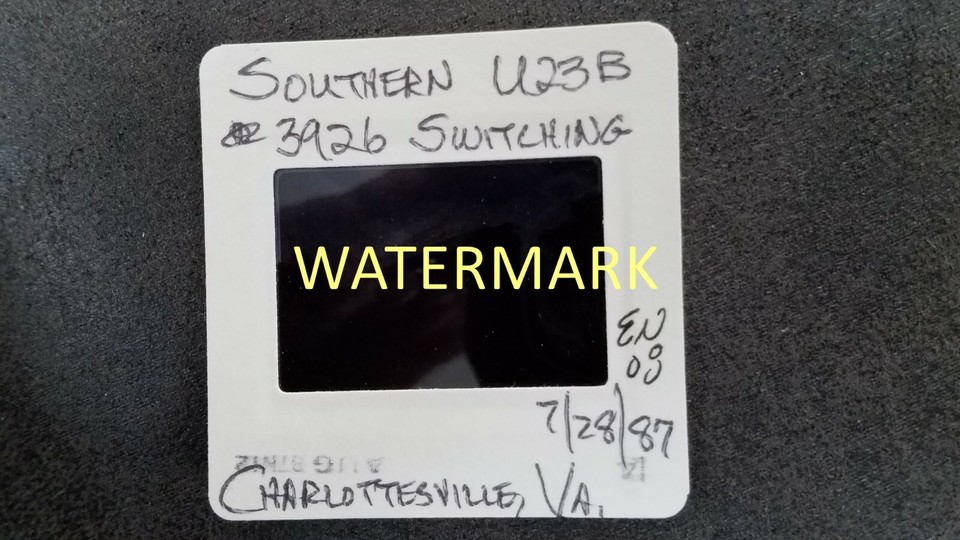 EN08 TRAIN ENGINE LOCOMOTIVE 35MM SLIDE RAILROAD SOU3926 ...