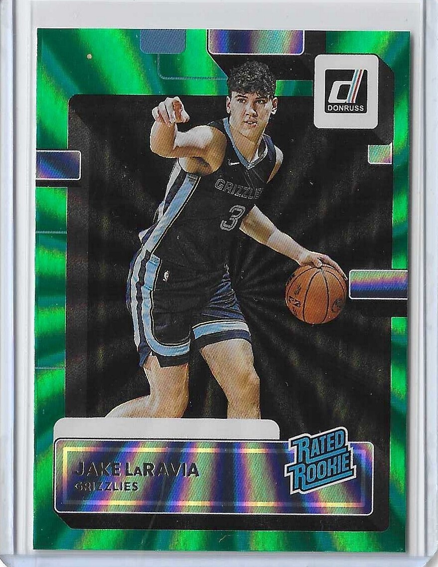 2022-23 Panini Donruss - Rated Rookie Holo Green Laser #219 Jake ...