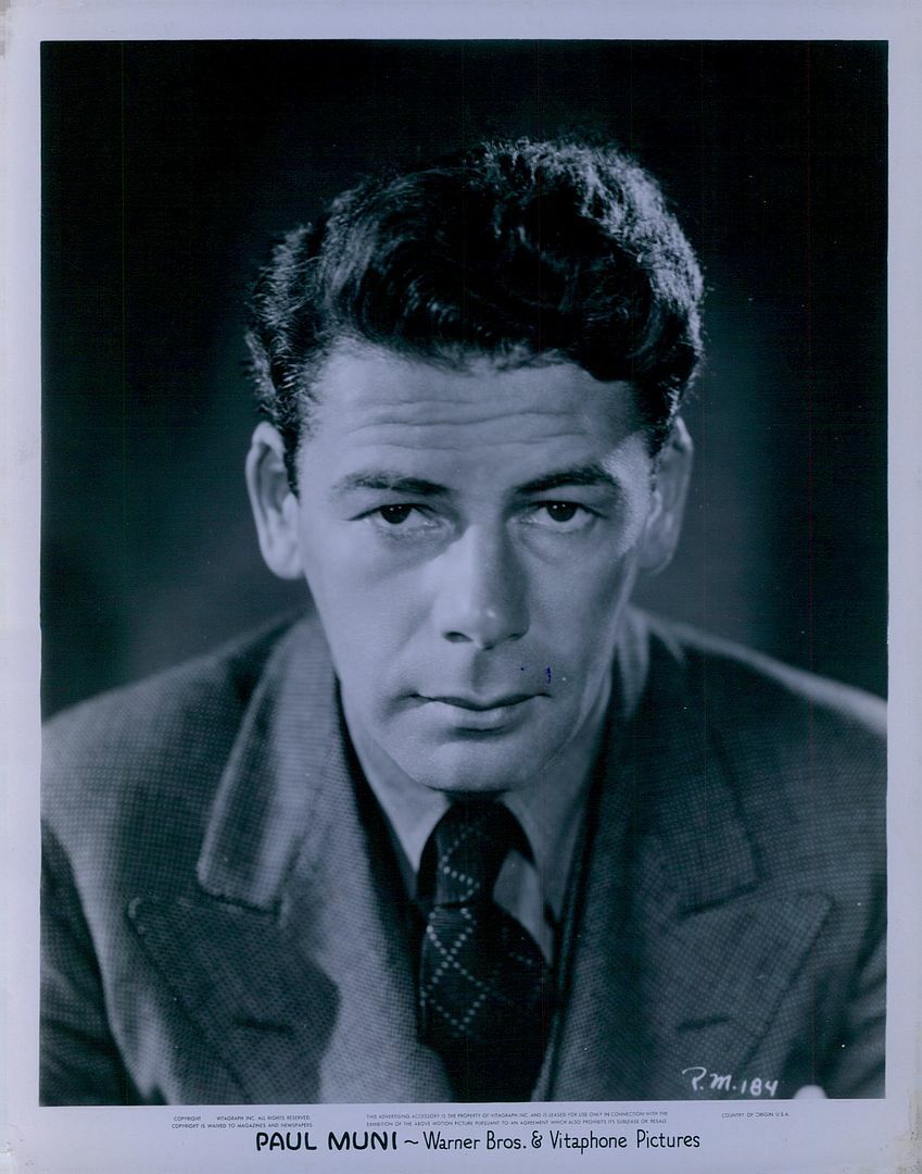 Paul Muni 1895 1967 Paul Muni Inscribed Printed Photograph Signed In