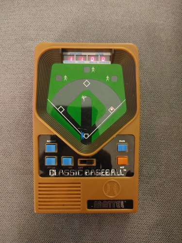 Classic Baseball Vintage Electronic Handheld Game 2001 Mattel Tested ...