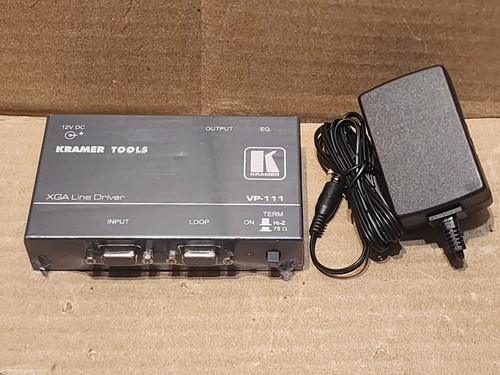 KRAMER ELECTRONICS TOOLS XGA Line Driver VP-111 for VGA/XGA w/ AC ...