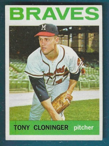 1964 Topps Baseball Milwaukee Braves Tony Cloninger Hi Number #575 EX ...
