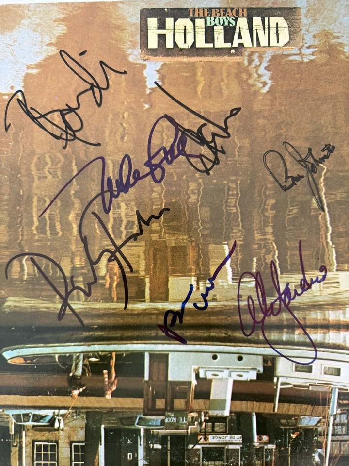 The Beach Boys Holland Signed Autograph Album Brian Wilson Love Jardine ...