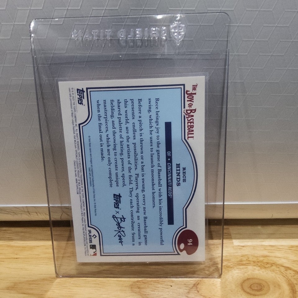 2025 Topps x Bob Ross Joy of Baseball Rece Hinds Rookie Indian Yellow ...