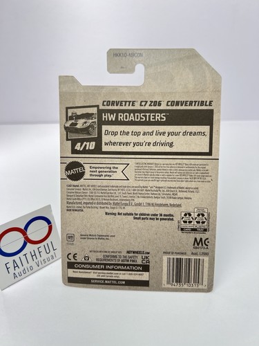 2023 Hot Wheels Bronze Corvette C7 Z06 Convertible 34/250 HW Roadsters ...