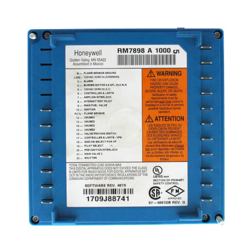 Honeywell RM7898A1000 On-Off Primary Control With VPS | eBay