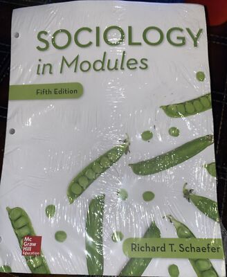 Sociology in Modules by RichardT Schaefer (PB, 2019, 5th Ed) *NEW ...