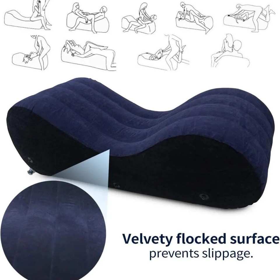 Toughage Inflatable Sex Bed Pillow Wedge Ramp Sofa Love Aid Position ...