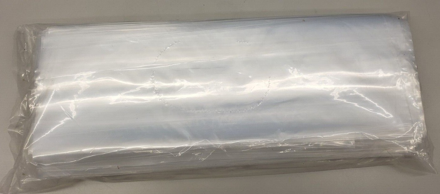 100 Clear Flat Open End 4x12 Plastic Merchandise Product Bags 4'' x 12 ...