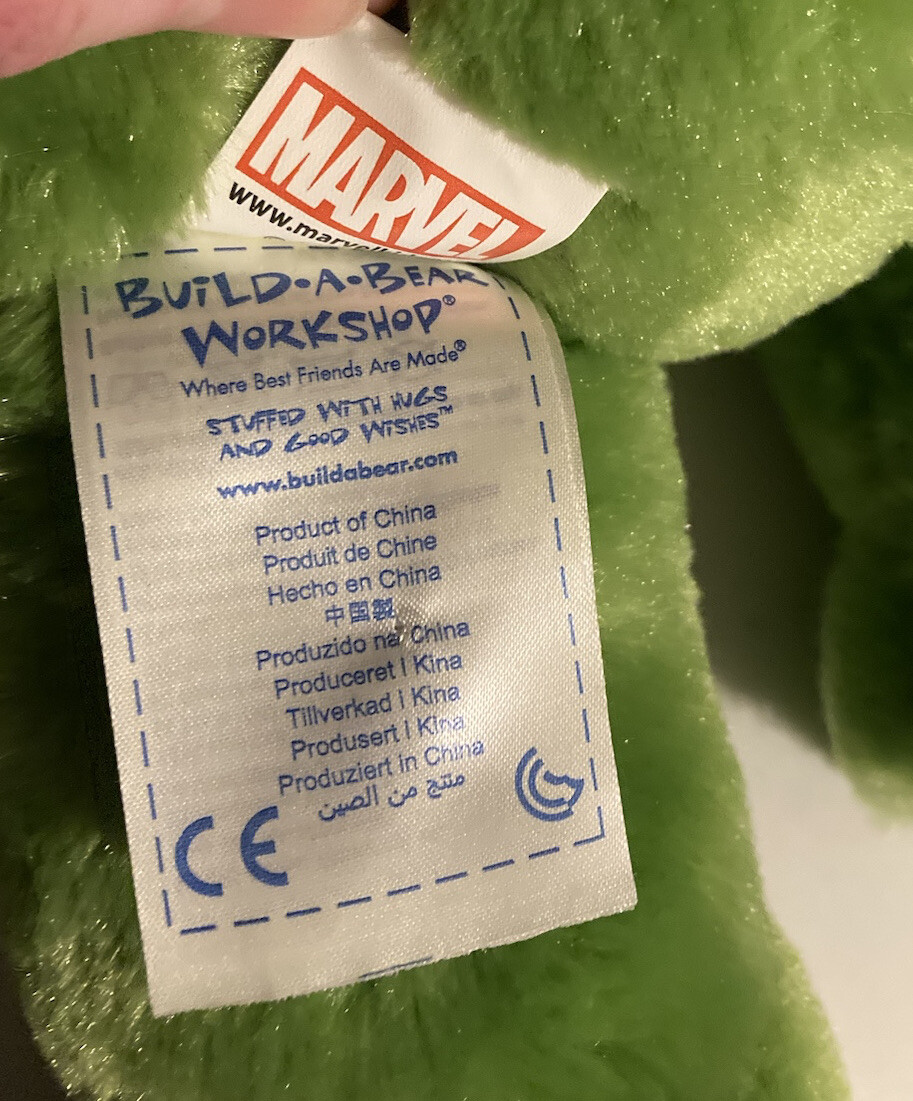 Build a Bear Marvel Avengers Hulk Bear Plush Stuffed Animal | eBay
