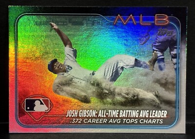 2024 Topps Update Baseball MLB Josh Gibson All-Time Batting Avg Rainbow ...