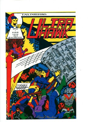 Rare Ultra Hawk #1 Comic Book Signed 1992 by D.M.S Enterprises ONLY ...