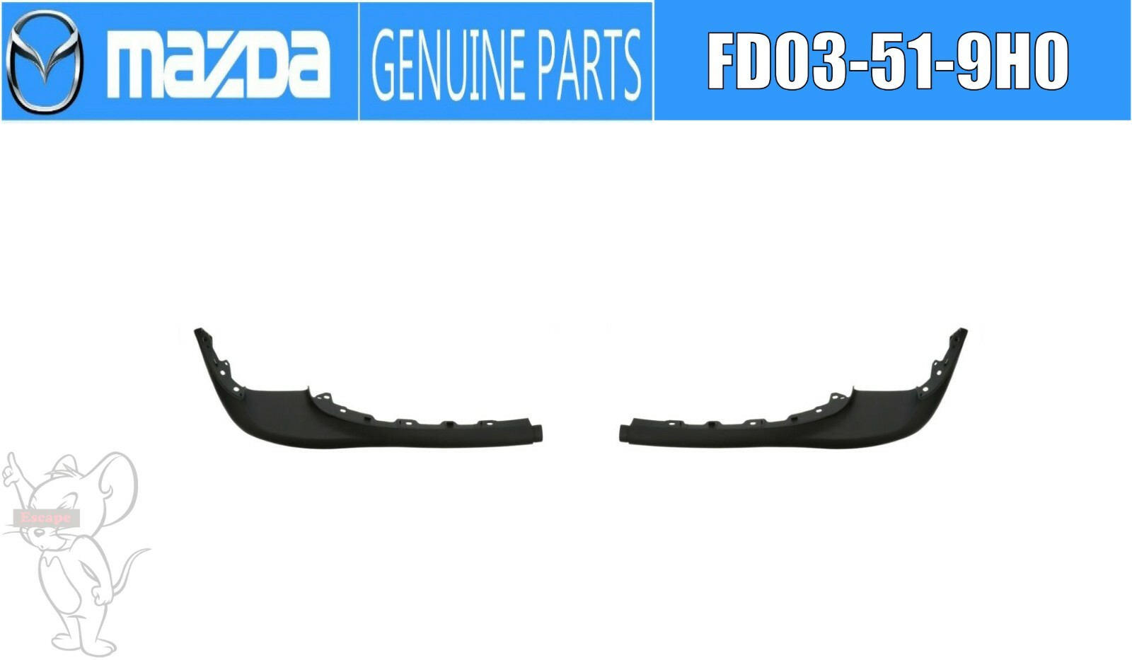 MAZDA RX-7 FD3S Genuine Air Dam Lip Spoiler FD03-51-9H0 OEM JDM Japan ...