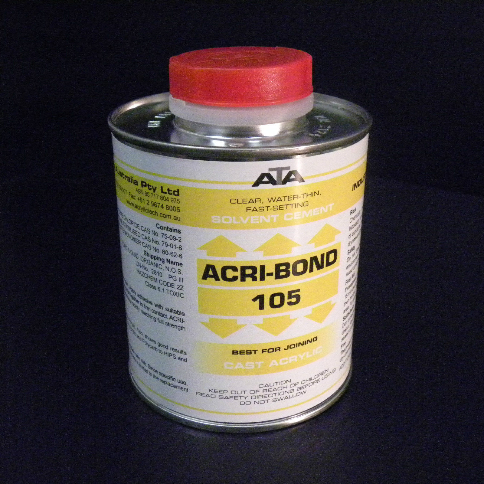 Acri Bond 105 Solvent Cement Glue 500ml For Acrylic, ABS, PC, HIPS ...