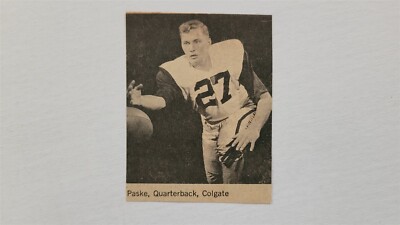 Robert Paske Colgate University 1960 FR Football Player Panel | eBay